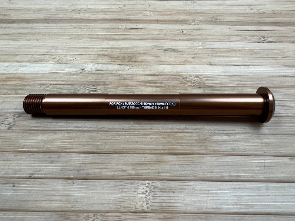 Burgtec FOX Boost Achse / Axle PRE 2021 Kash Bronze – RTF Bikeparts
