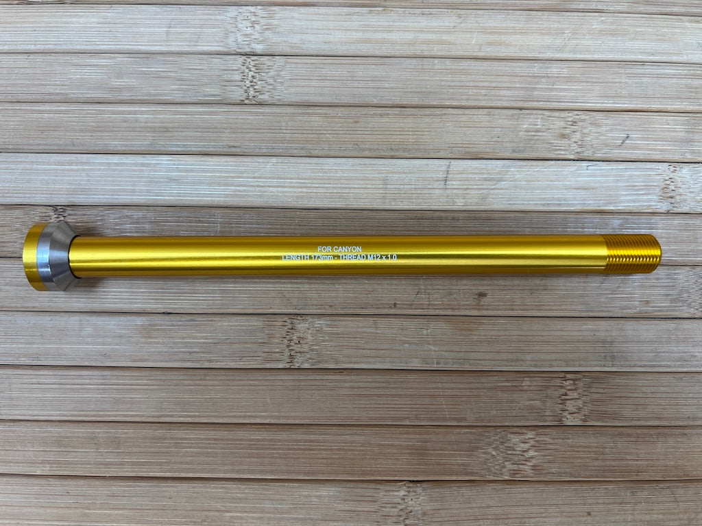 Burgtec Canyon 173mm Rear Axle / Achse gold – RTF Bikeparts