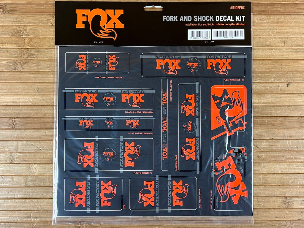 FOX Decal Kit Dekorbogen 2019 Gabel und Dämpfer Digicam – RTF Bikeparts