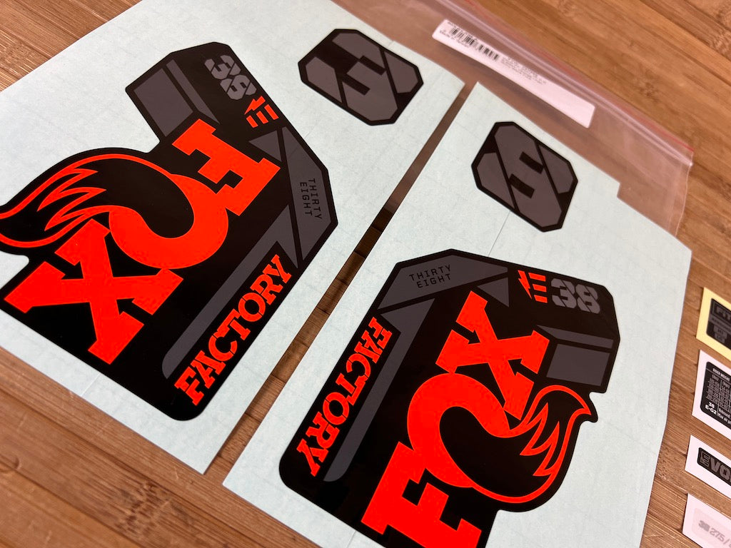 Fox Decal Kit 38 2021 F-S E-Bike Orange Logo – RTF Bikeparts