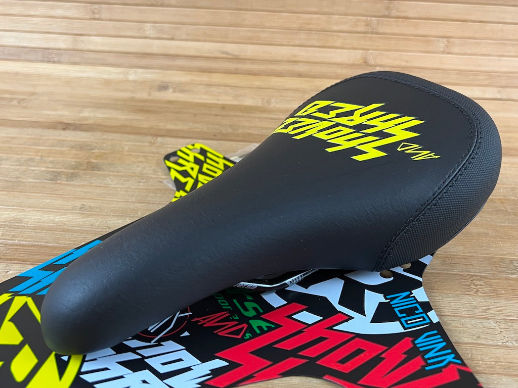 Reverse Nico Vink Shovel & Shred Sattel inkl. Mudguard schwarz/gelb ...