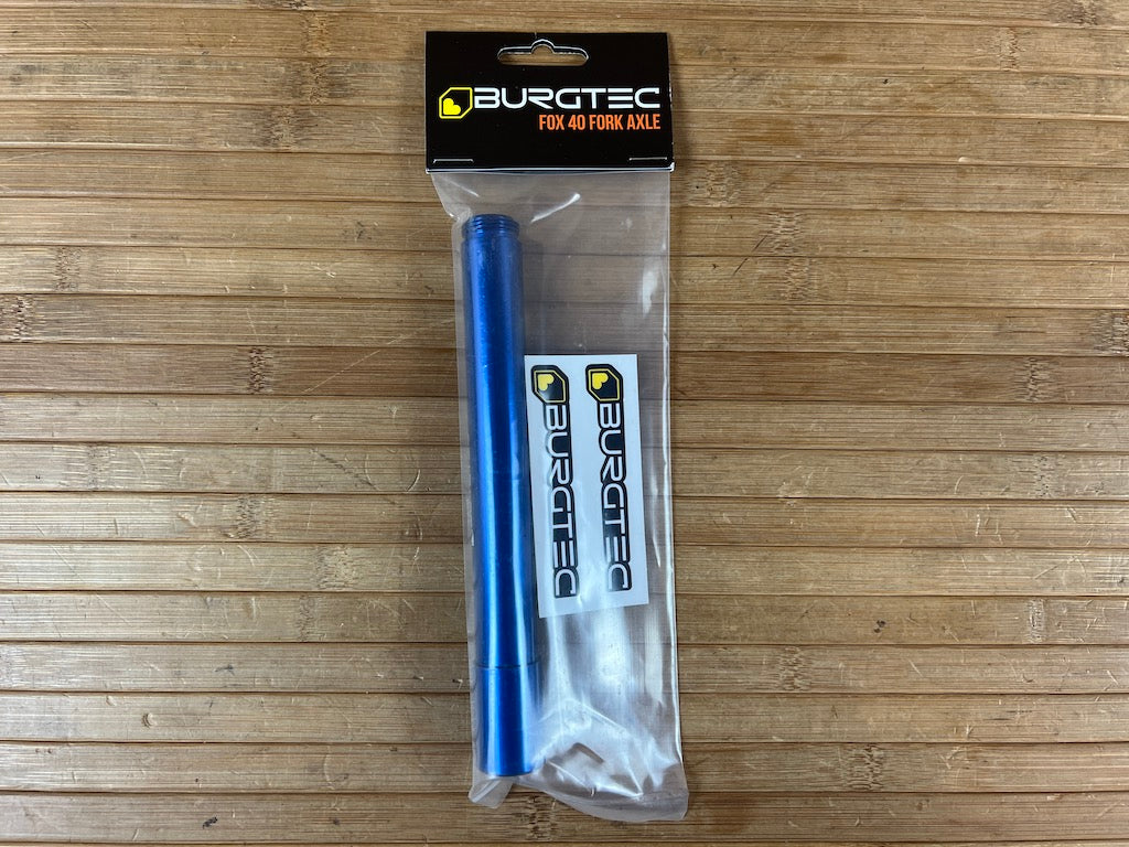 Burgtec FOX 40 Axle / Achse Deep Blue – RTF Bikeparts