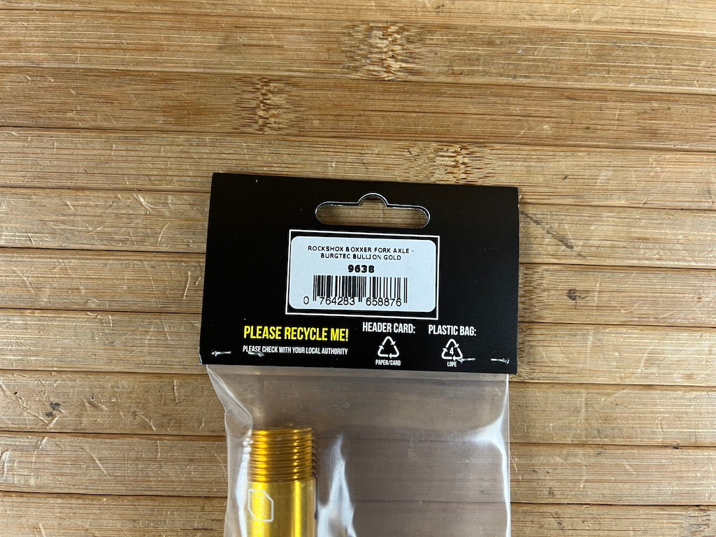 Burgtec Rock Shox Boxxer Achse / Axle Gold – RTF Bikeparts