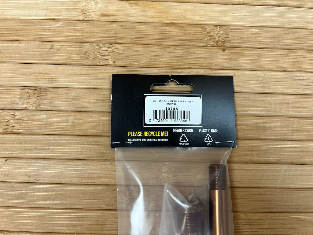 Burgtec Pivot 185,3mm Rear Axle / Achse kash bronze – RTF Bikeparts