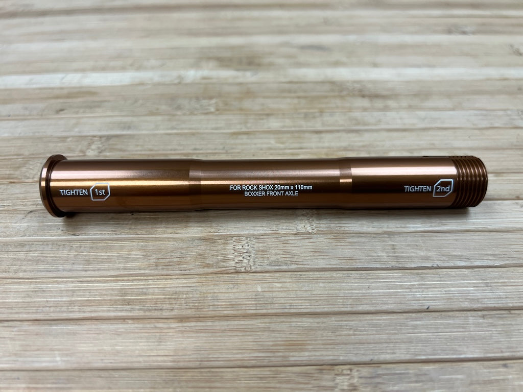 Burgtec Rock Shox Boxxer Achse / Axle Kash Bronze – RTF Bikeparts