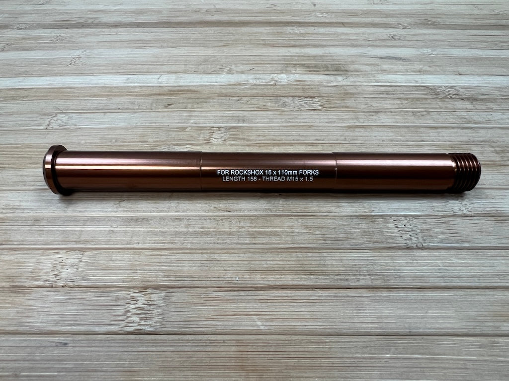 Burgtec Rock Shox Boost Achse / Axle Kash Bronze – RTF Bikeparts