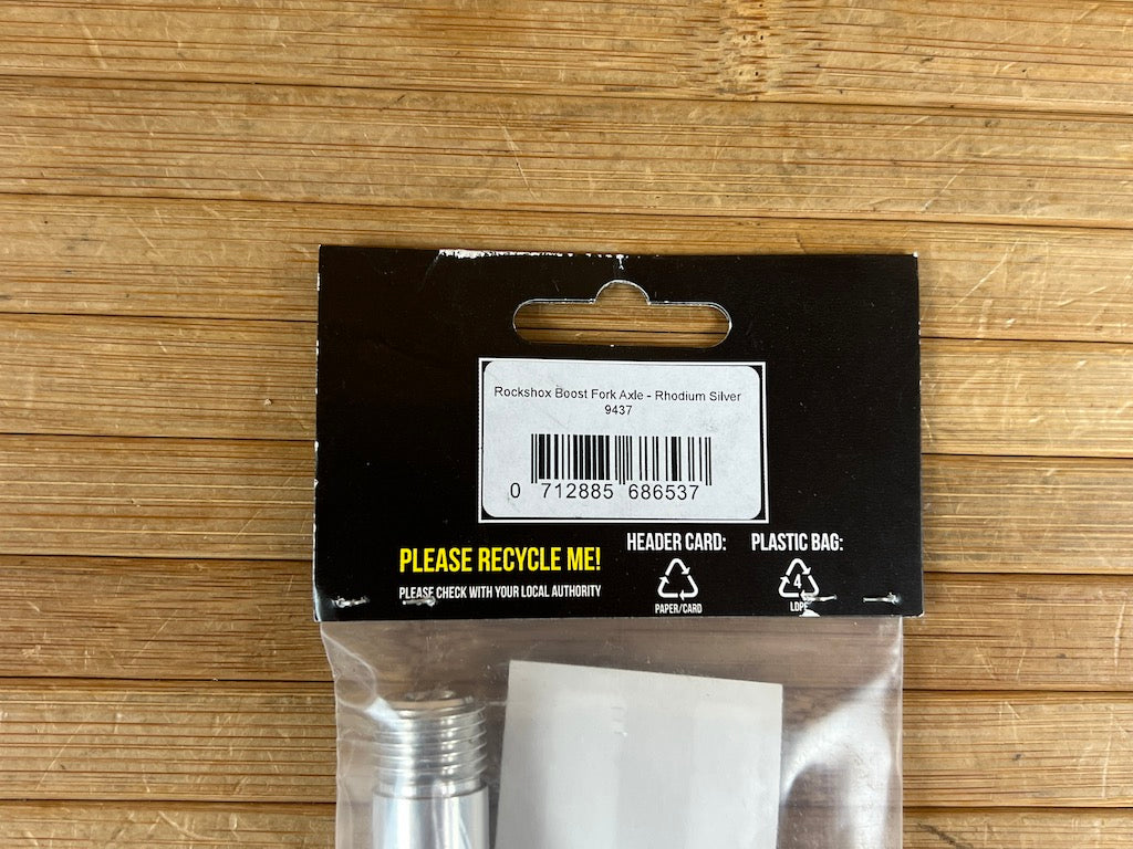 Burgtec Rock Shox Boost Achse / Axle Rhodium Silver – RTF Bikeparts