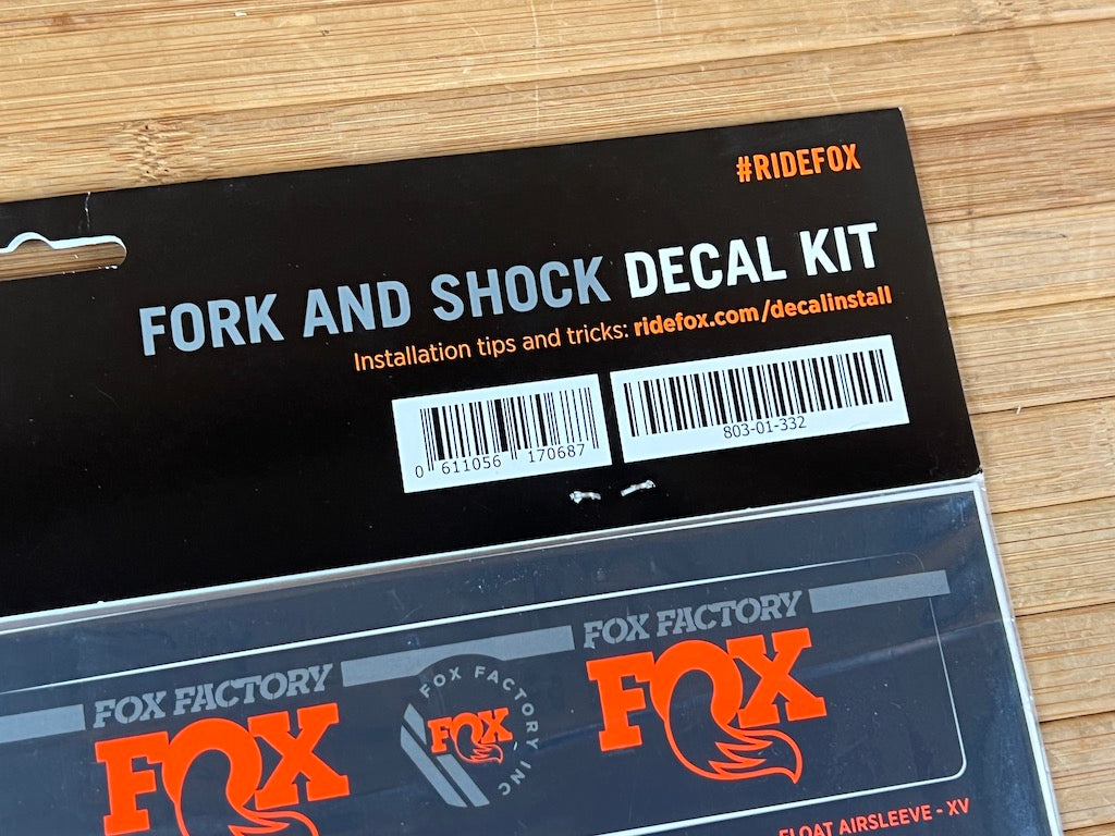 Fox Decal Kit orange Heritage 2019 Fork and Shock – RTF Bikeparts